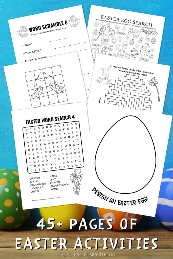 Print-at-Home 75+ Page Easter Bunny Coloring & Activity Book