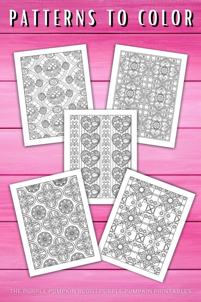Lots of Love Themed Printable Journal To Color (Printable Planner)