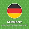 Printable England Football Party Set (World Cup)