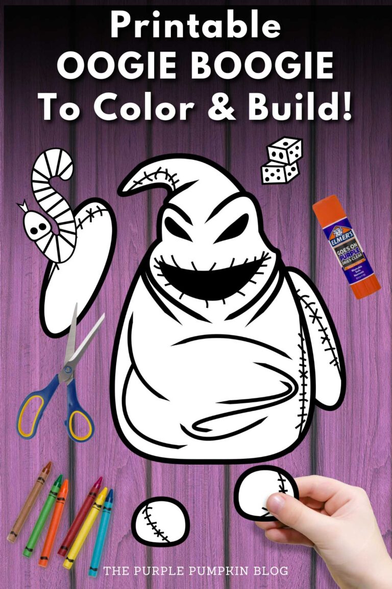Printable Color & Build Oogie Boogie