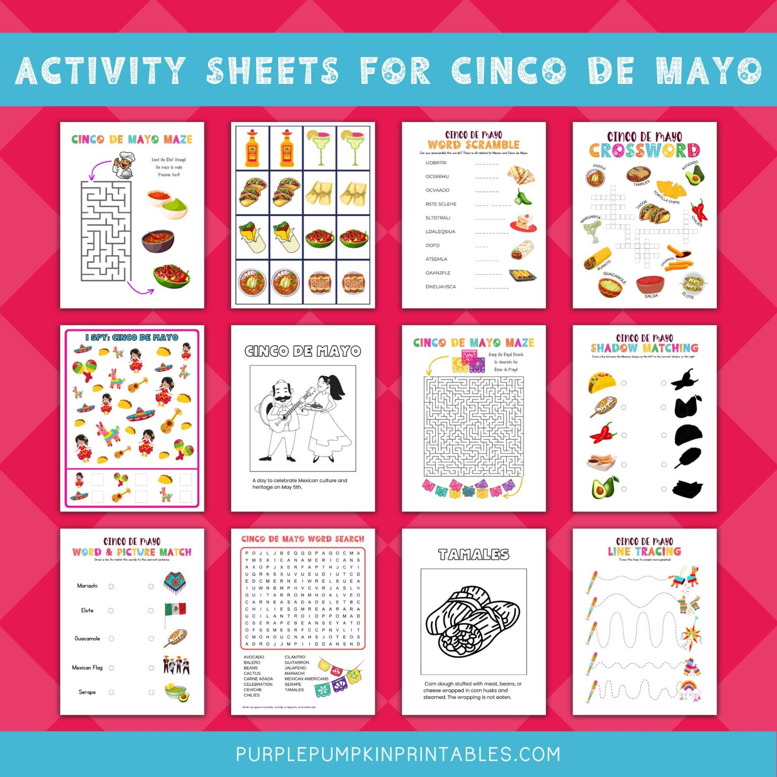 Ultimate Printable Mexico and Cinco de Mayo Activity Pack