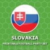 Printable Slovakia Football Party Set