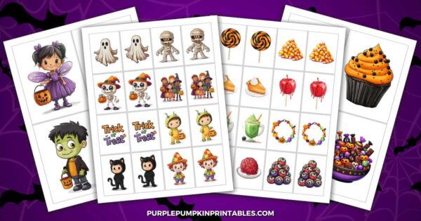 Halloween Memory Match Printable Game Cards—Trick or Treat!