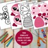 Printable Build a Love Bug Paper Craft for Valentine's Day!