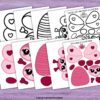 Printable Build a Love Bug Paper Craft for Valentine's Day!